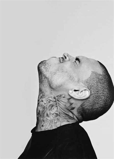 Chris Brown Neck Tattoo 2013