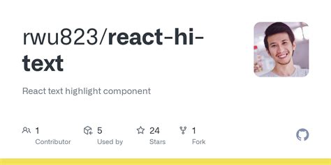 Github Rwu823 React Hi Text React Text Highlight Component