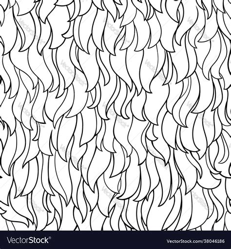 Seamless Drawn Strands Fur Royalty Free Vector Image