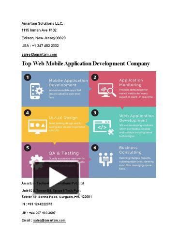 ppt web mobile application development qa and testing india powerpoint presentation free to