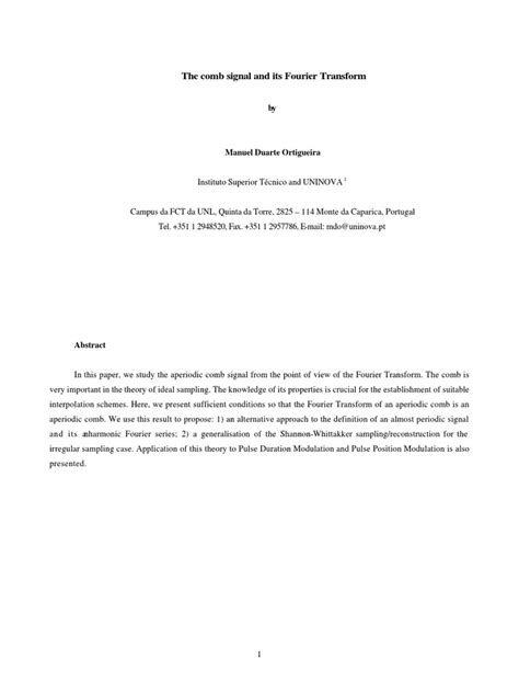 fis fourier transform pdf series mathematics distribution