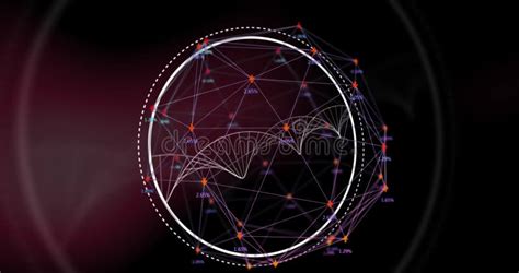 Digital Image Of Dna Structure Spinning Against Globe Of Network Of