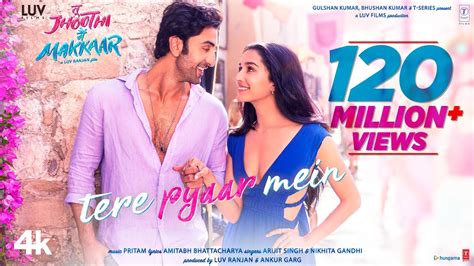 Tu Jhoothi Main Makkaar Movie Tere Pyar Mein Song Lyrics In English