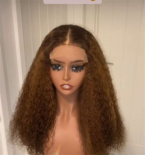 Honey Brown Pixie Curls Virgin Hair Wig Sdg Wigs And Weaves