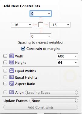 Ios Xcode Auto Layout Constraints Why Defaulting To Negative Padding Stack Overflow