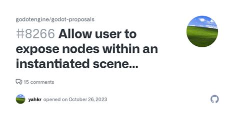 Allow User To Expose Nodes Within An Instantiated Scene Instead Of Just