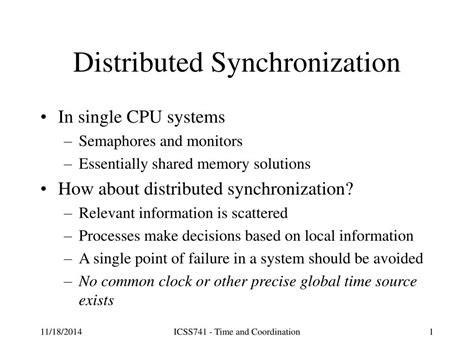 ppt distributed synchronization powerpoint presentation free