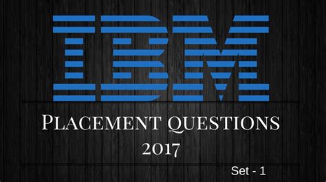 Ibm Interview Questions For Freshers Youtube