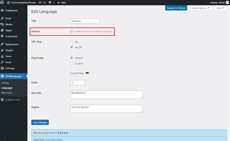Multilanguage User Guide Beswebsoft Wordpress Plugin