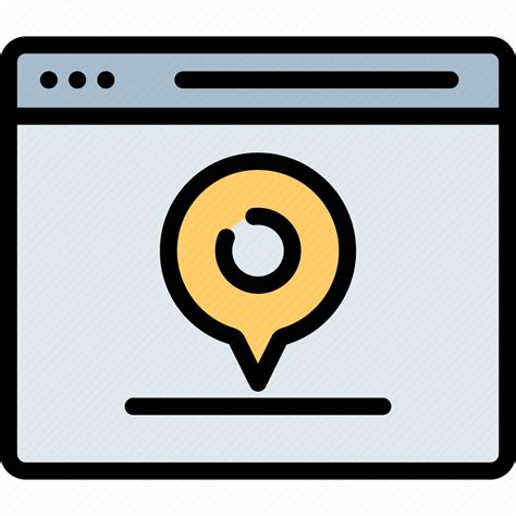 Web Navigation Application Map Location Marker Icon Download On
