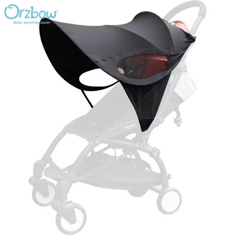 Orzbow ที่บังแดดรถเข็นเด็กทารก อุปกรณ์เสริมผ้าใบบังแดดบังแดดกันลมสำหรับ