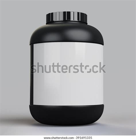 Blank Supplement Bottle Template Stock Illustration 391691335