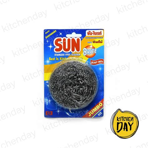 ขนาดจัมโบ้ ฝอยขัดหม้อสแตนเลส ซันไบร์ท ฝอยสแตนเลส St202 7 ฝอยขัดสแตนเลส Shopee Thailand