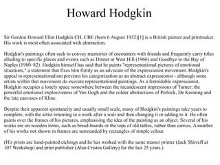 Howard Hodgkin Odp