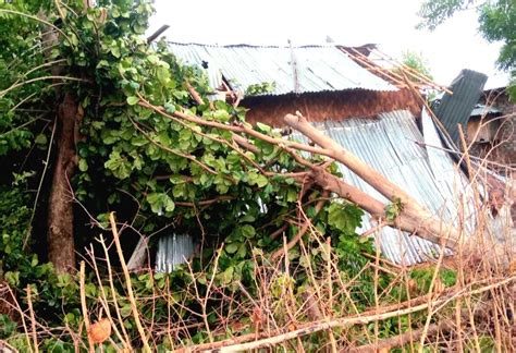 ပွင့်ဖြူမြို့နယ်တွင် မိုးသက်လေပြင်းတိုက်ခတ်မှုကြောင့် လူနေအိမ်အလုံးရေ