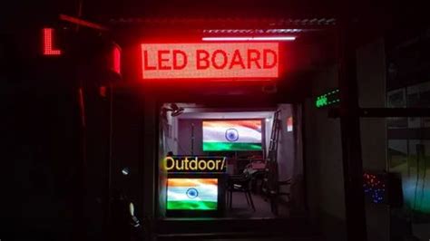 Power Consumption W Sqm Red Running LED Display Board Operating Temperature Input