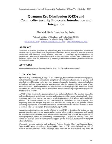 Exploring Quantum Cryptography Next Generation Security Protocols Pdf