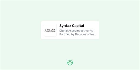 Syntax Capital Portfolio Investments And Acquisitions Cypherhunter