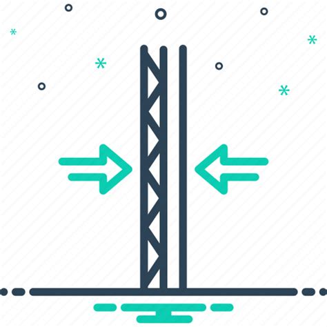 Thickness Fatness Obesity Dimension Heavy Heaviness Density Icon