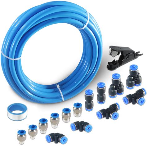 Msaeiqun Pneumatic Tubing Blue Polyurethane Pu Air Hose
