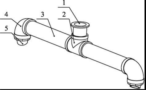 Structure Diagram Of Rotating Pipe 1 Hanger Pipe 2 Three Way Pipe 3 Download Scientific