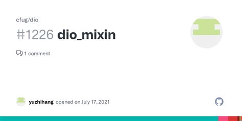 Diomixin · Issue 1226 · Cfugdio · Github