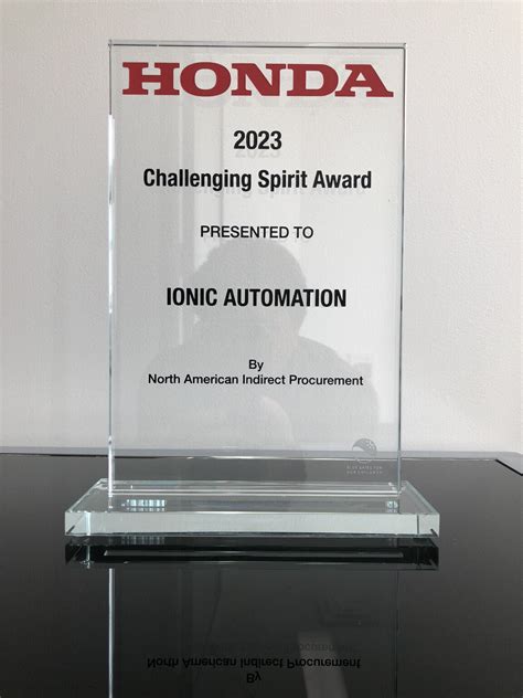 Ionic Automation On Linkedin Thank You For The Recognition Honda And