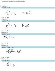 Division With Literal Numbers Simplify Equations And Solve For Course Hero