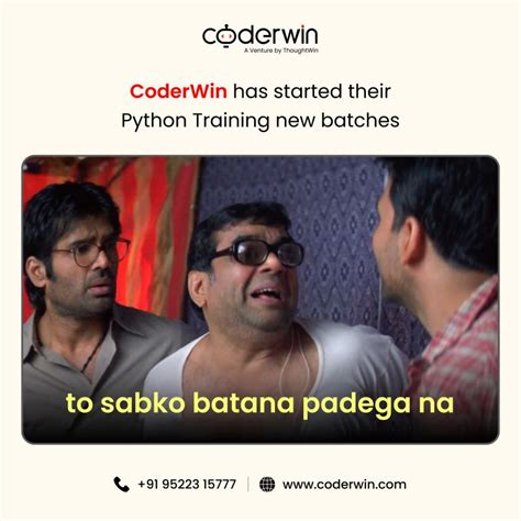 Start Your Career In Python With Coderwin Coderwin Posted On The Topic Linkedin