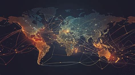 Premium Photo Global World Map Highlighting Vector