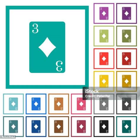 3 사분면 프레임 다이아몬드 카드 플랫 컬러 아이콘 가능성에 대한 스톡 벡터 아트 및 기타 이미지 가능성 경계 다이아몬드 패 Istock