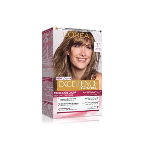 سعر Loreal Paris Excellence Creme Permanent Hair Colour 7 1 Ash Blonde