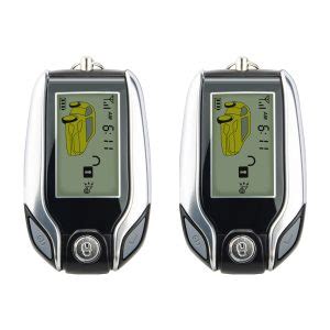 2 Way PKE Car Alarm System With Rechargeable LCD Display Leading Car Alarm Remote Starter