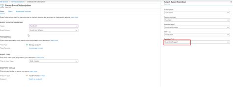 Core Cannot See Azure Function Name When Creating Azure Event Grid Subscription