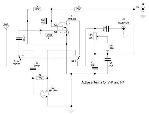 Uhf Vhf Tv Signal Booster Amplifier Circuit Diagram