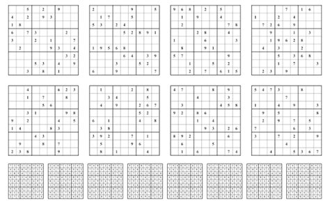 Premium Vector Sudoku Game Set With Answers Simple Vector Design Blank Template