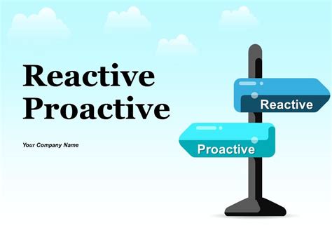 Reactive Proactive Table Showing Attributes Comparison Direction Icon Attribute Presentation