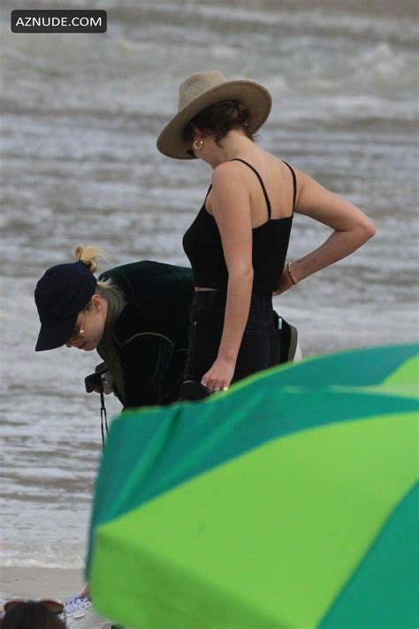 Cara Delevingne And Ashley Benson Visit The World Famous Copacabana Beach In Rio De Janeiro