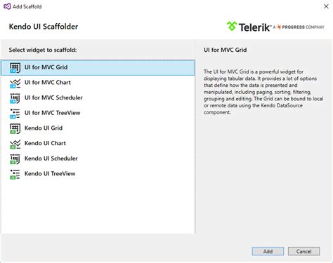 Asp Net Mvc Disable Telerik Scaffold Visual Studio Template Stack