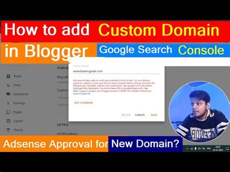 How To Add Custom Domain In Blogger Google Search Console Adsense