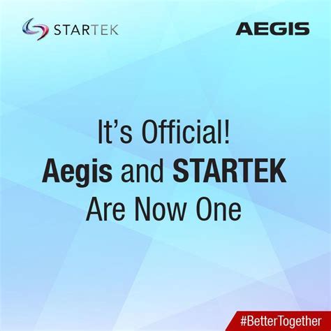 Aegis And Startek Conclude Transaction To Create Global Leader In