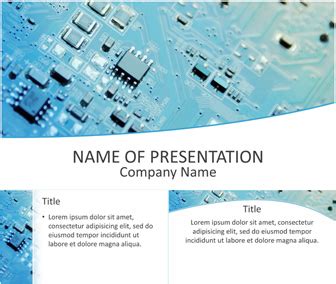 Circuit Board PowerPoint Template Templateswise Com