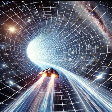 Image Illustrating Time Traversal In Spacetime Depicting A Cosmic Tunnel Subramaniyam