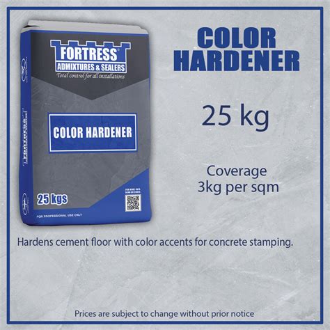 Color Hardener 25 Kg Gt Stone Works Shop