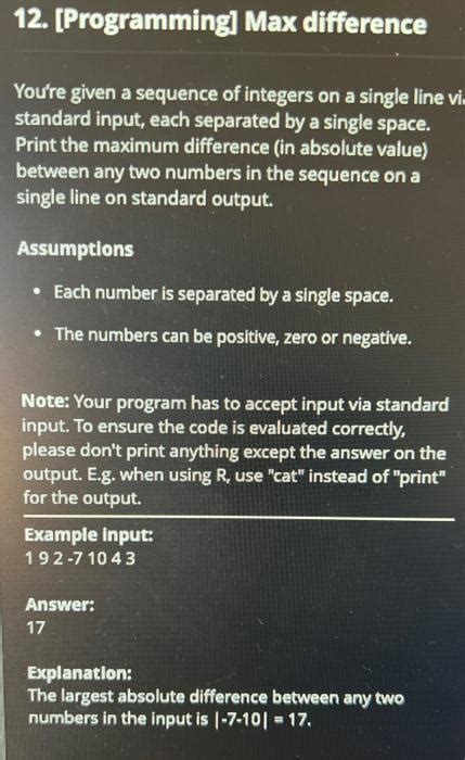 Solved Youre Given A Sequence Of Integers On A Single Line