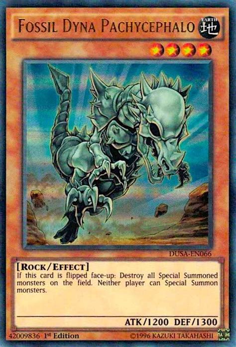 Fossil Dyna Pachycephalo Duelist Saga Yugioh