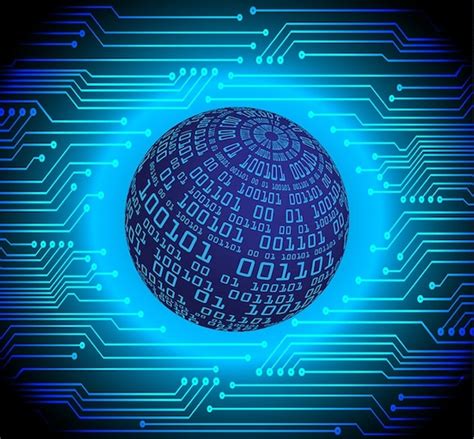 Captivating Digital Sphere Amid Futuristic Circuit Patterns Jiffy Designs
