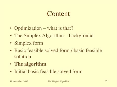 PPT The Simplex Algorithm PowerPoint Presentation Free Download ID