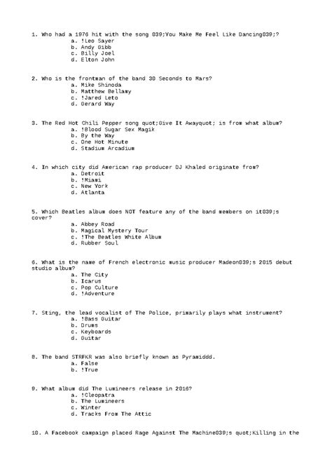 COMS319 Grant Proposal Spring 2021 1 Who Had A 1976 Hit With The Song