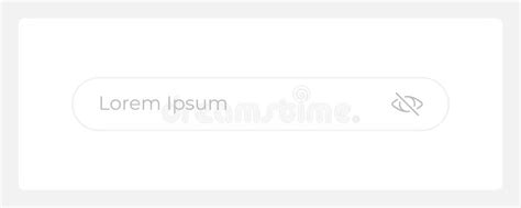 Account Password Ui Element Template Stock Vector Illustration Of